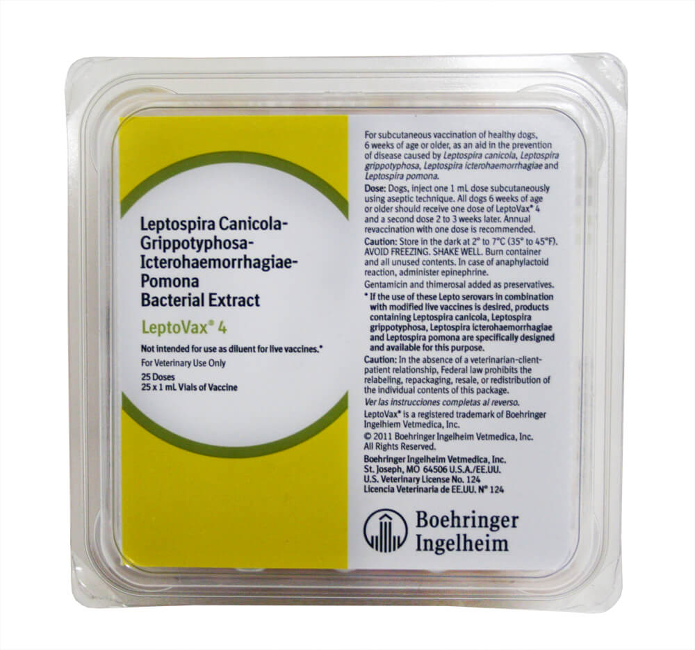 TruCan L4 /LeptoVax 4 Dog Vaccine, 25 x 1mL — Lambert Vet Supplies