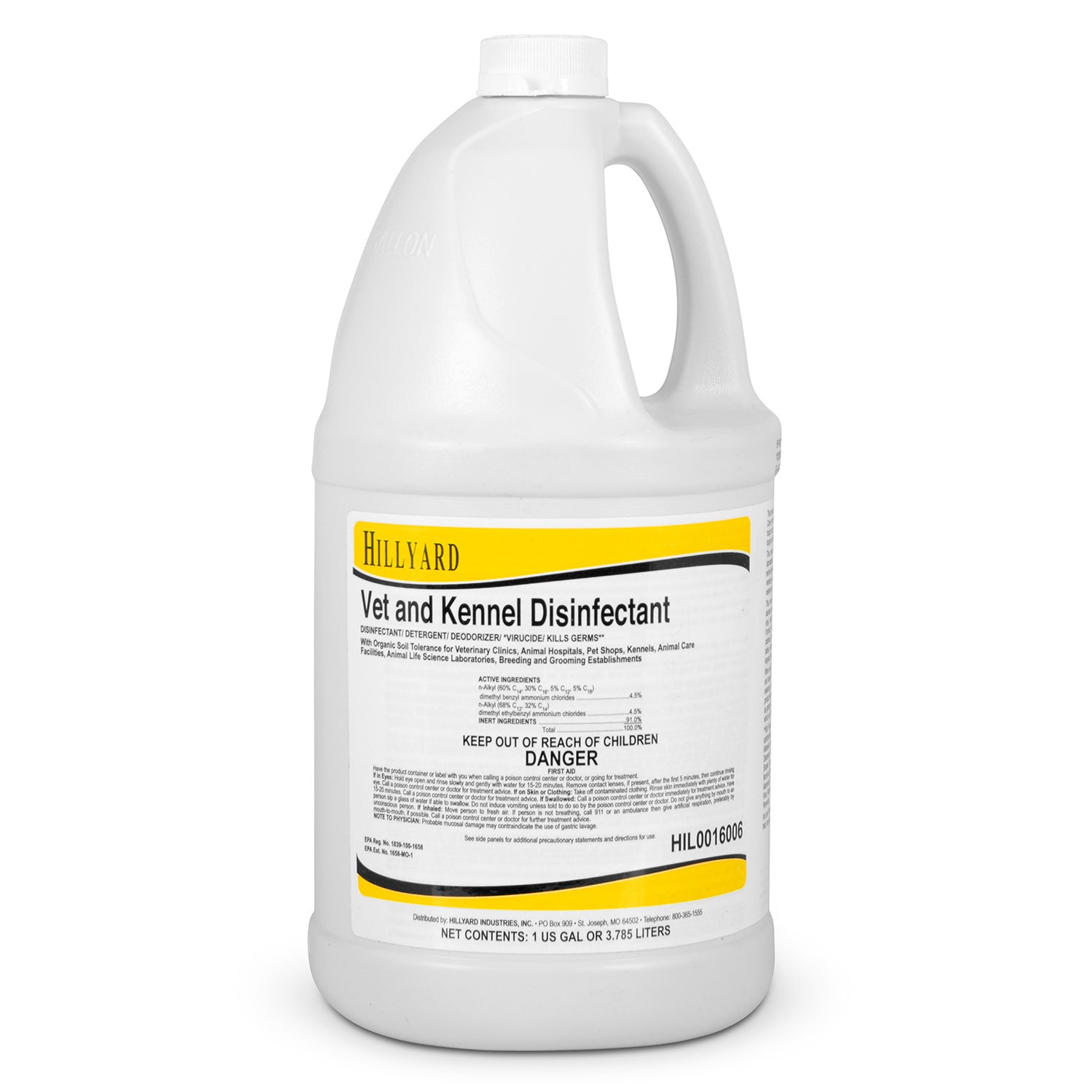 Vet and Kennel Disinfectant for Clinics, Hospitals, Labs, 1 Gallon ...