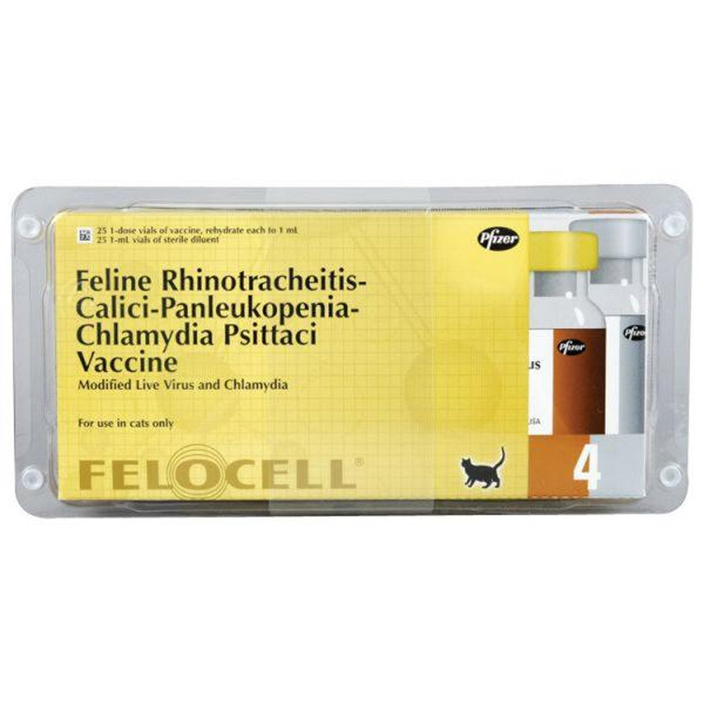 Vanguard Feline RCP+Ch Cat Vaccine, 25 x 1ml vs FVR, FCV, FPL ...