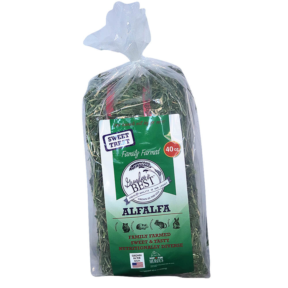 Grandpa's Best Alfalfa Hay Bale, All Natural Grass — Lambert Vet Supplies