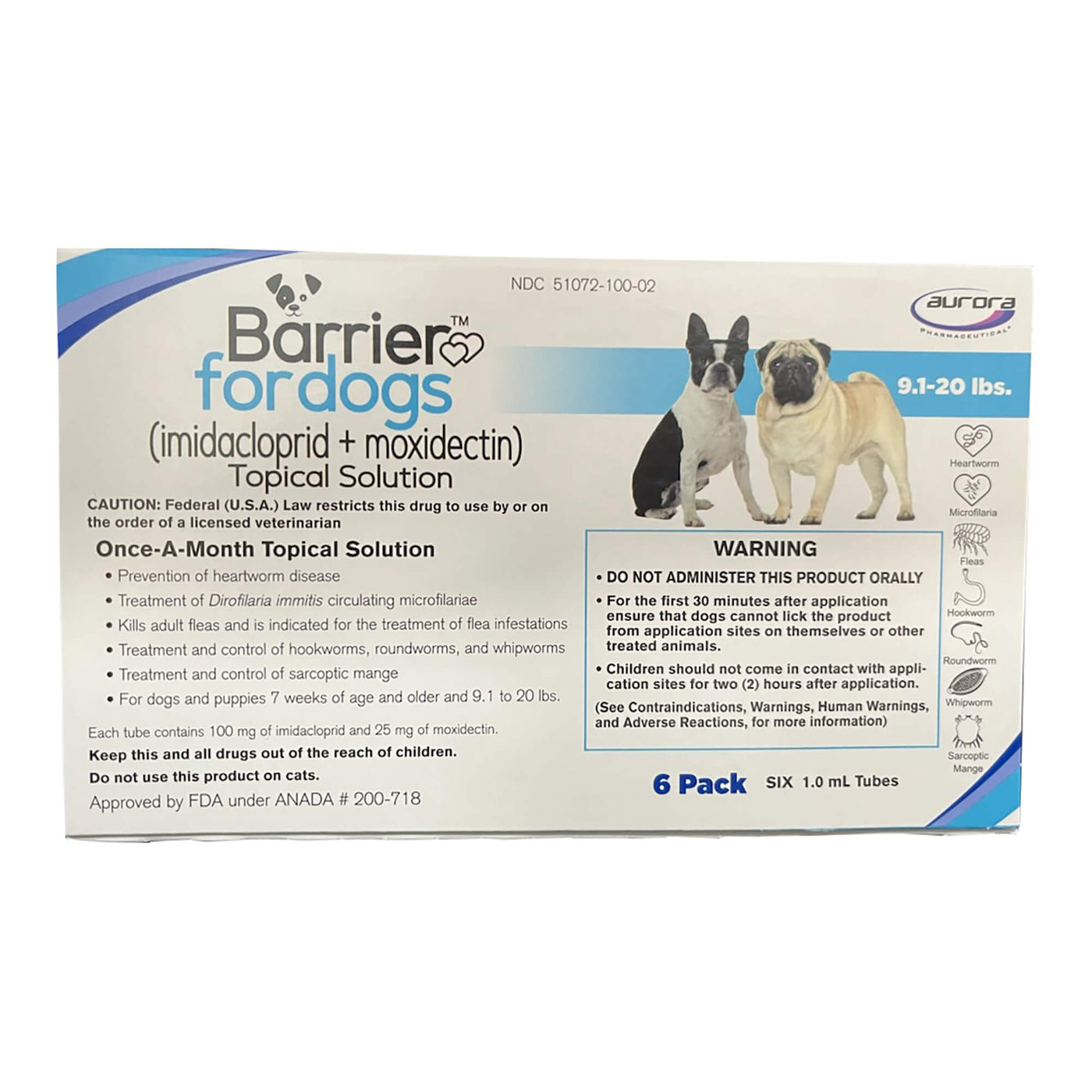 Rx Barrier Topical Solution for Dogs, Multiple Sizes — Lambert Vet Supplies
