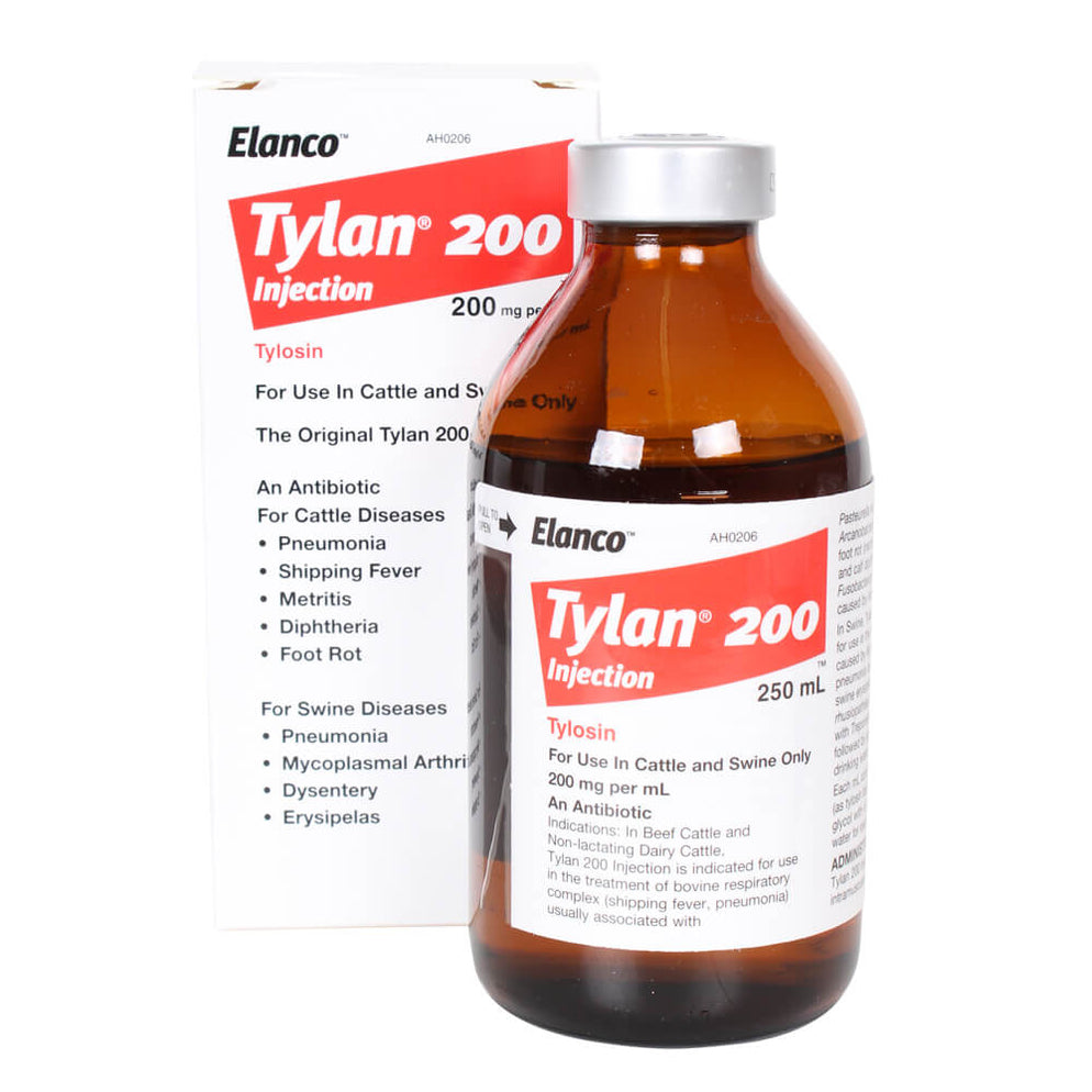 Rx Tylan 200 Injection for Cattle and Swine, 200 mg x 250 mL — Lambert ...