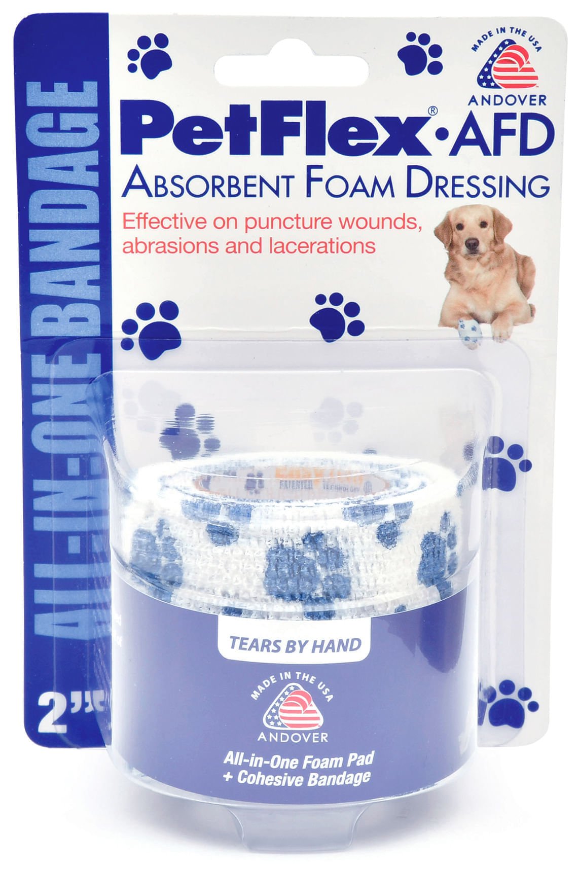 PetFlex Absorbent Pet Foam Dressing Bandage, 2" — LVS