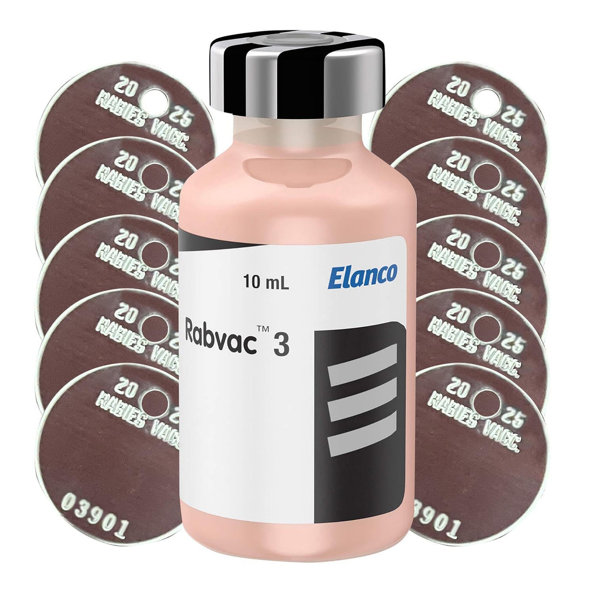 RabVac 3 Rabies Vaccine for Dogs, Cats & Horses, With Tags — Lambert Vet Supplies