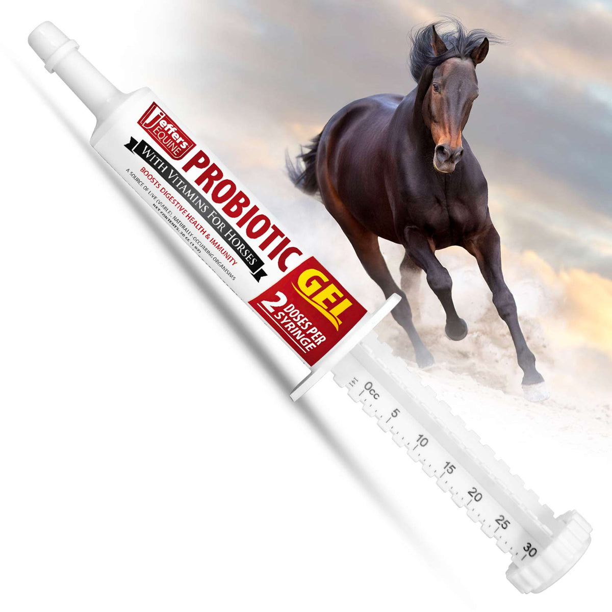Jeffers Equine Probiotic Oral Gel for Horses, 30cc — Lambert Vet Supplies
