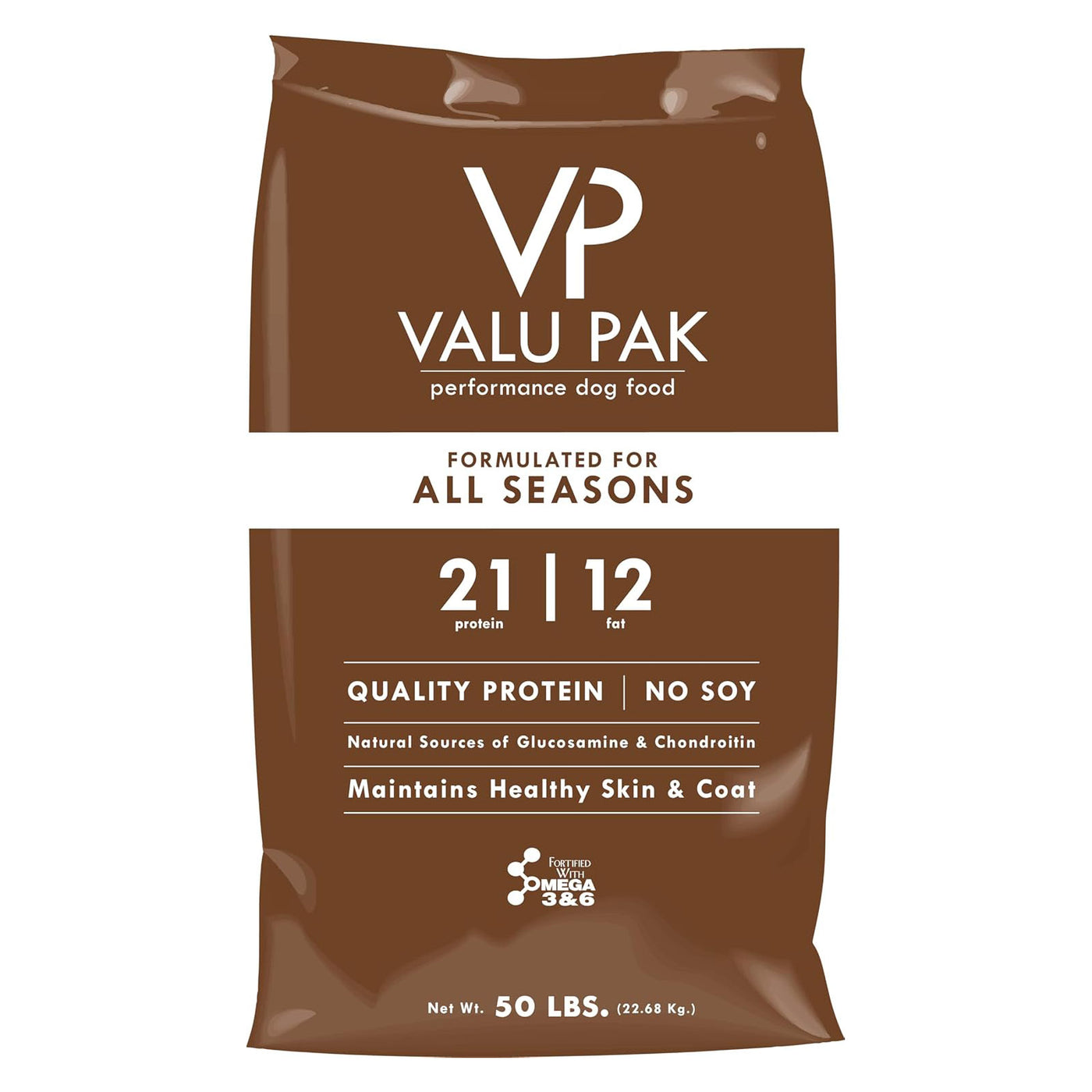 ValuPak 50 lb ValuPak 21/12 Dog Food (Brown Bag) — Lambert Vet Supplies