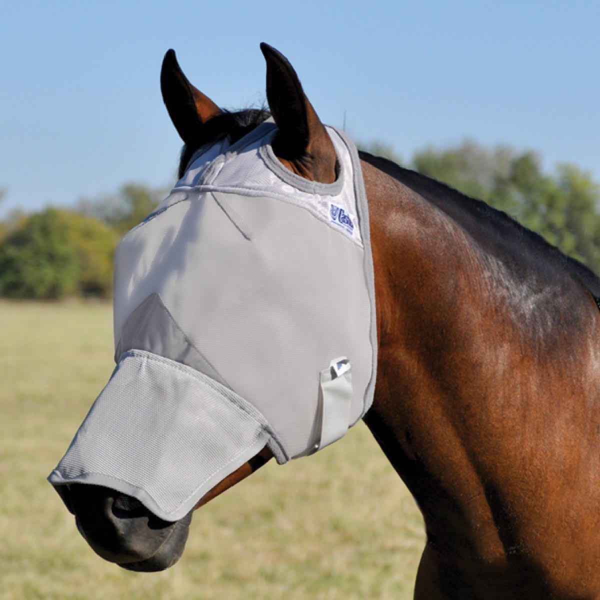 Crusader Fly Mask with Long Nose, Multiple Colors — Lambert Vet Supplies