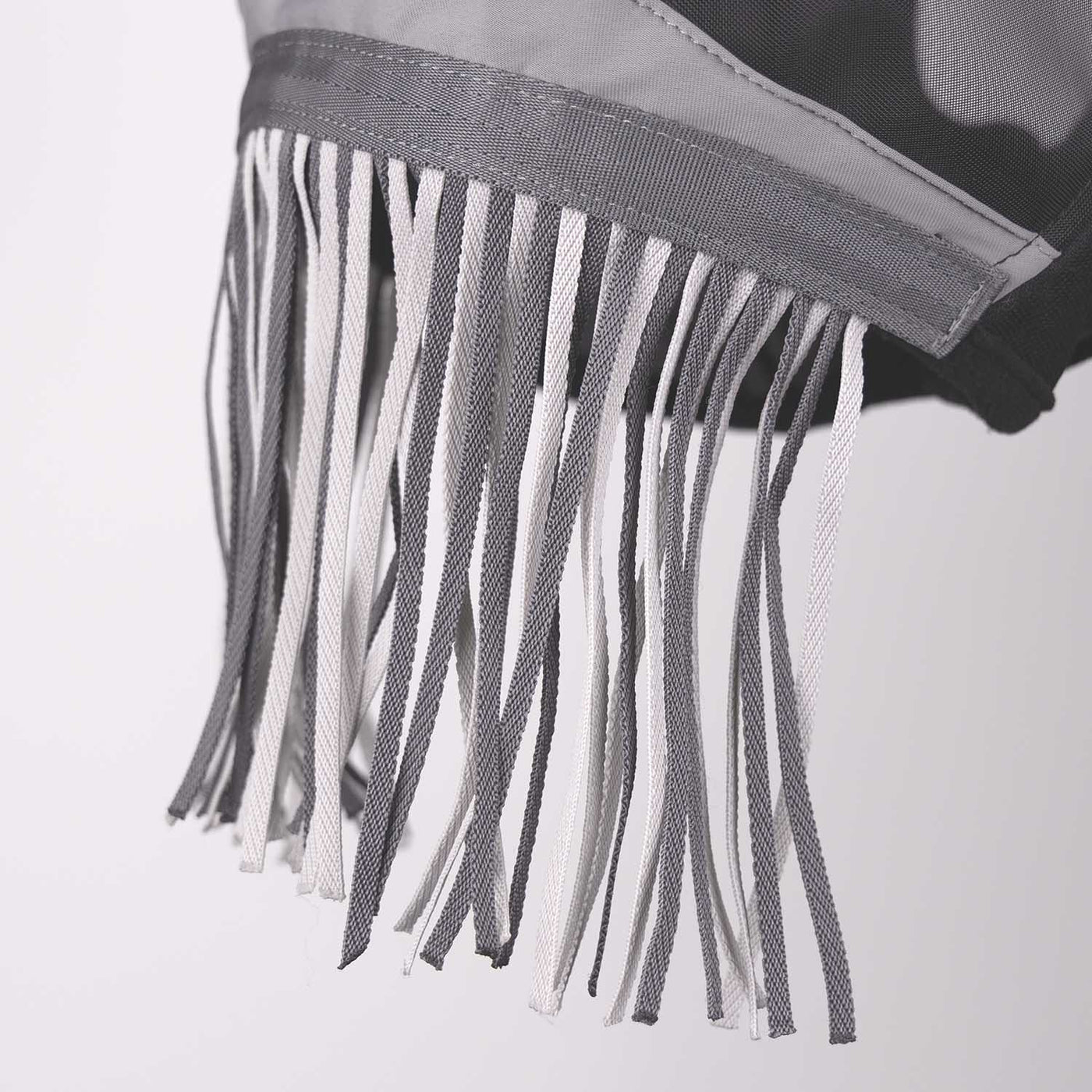 Flyguard Pro Fine Mesh Fly Mask with Ears & Nose Fringe, Black ...