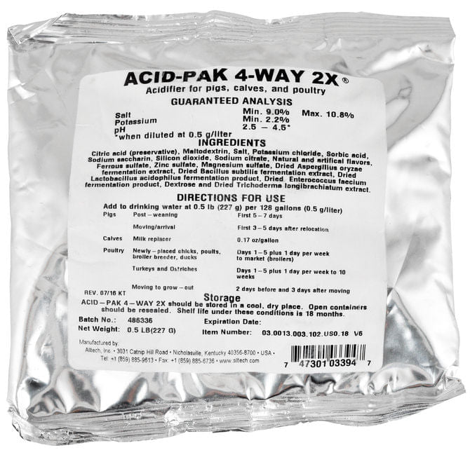 Acid-Pak 4-Way 2X Supplement, 8 oz — Lambert Vet Supplies
