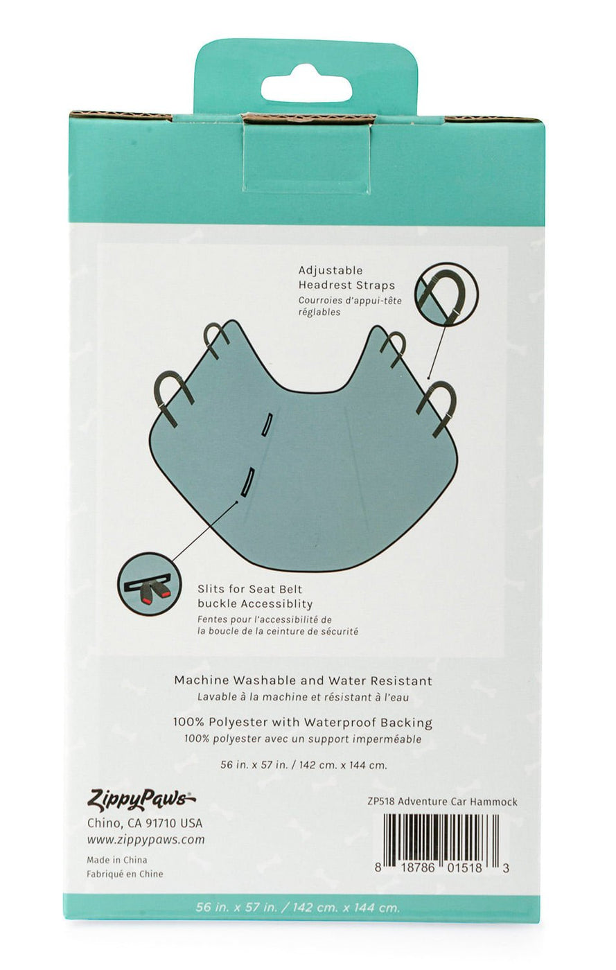 Zippy Paws Adventure Car Hammock for Pets — Lambert Vet Supplies