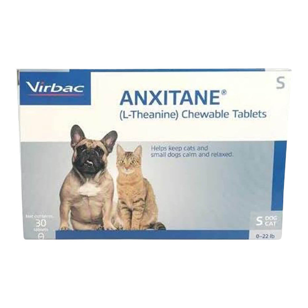 Anxitane L-Theanine Chewable Tablets for Small Dog/Cat, 50mg — Lambert ...