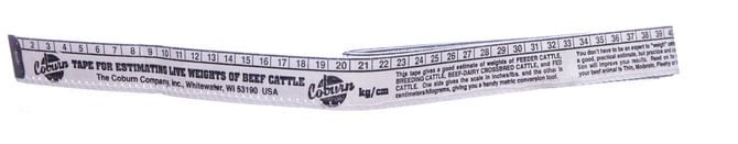 Beef Cattle Weigh Tape from Coburn — Lambert Vet Supplies
