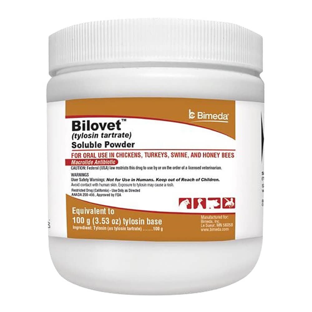 Bilovet Soluble Powder, 100 gm for swine and chickens — Lambert Vet ...