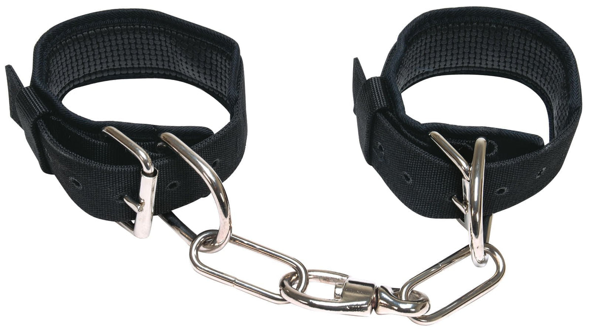 Black Chain Horse Hobbles with PVC Lining — Lambert Vet Supplies