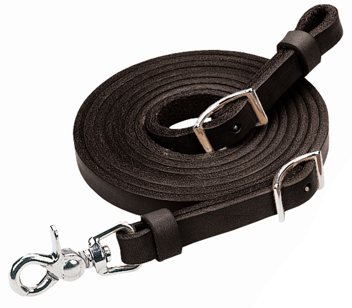 Black Latigo Roper Rein, 7' x 5/8" — Lambert Vet Supplies