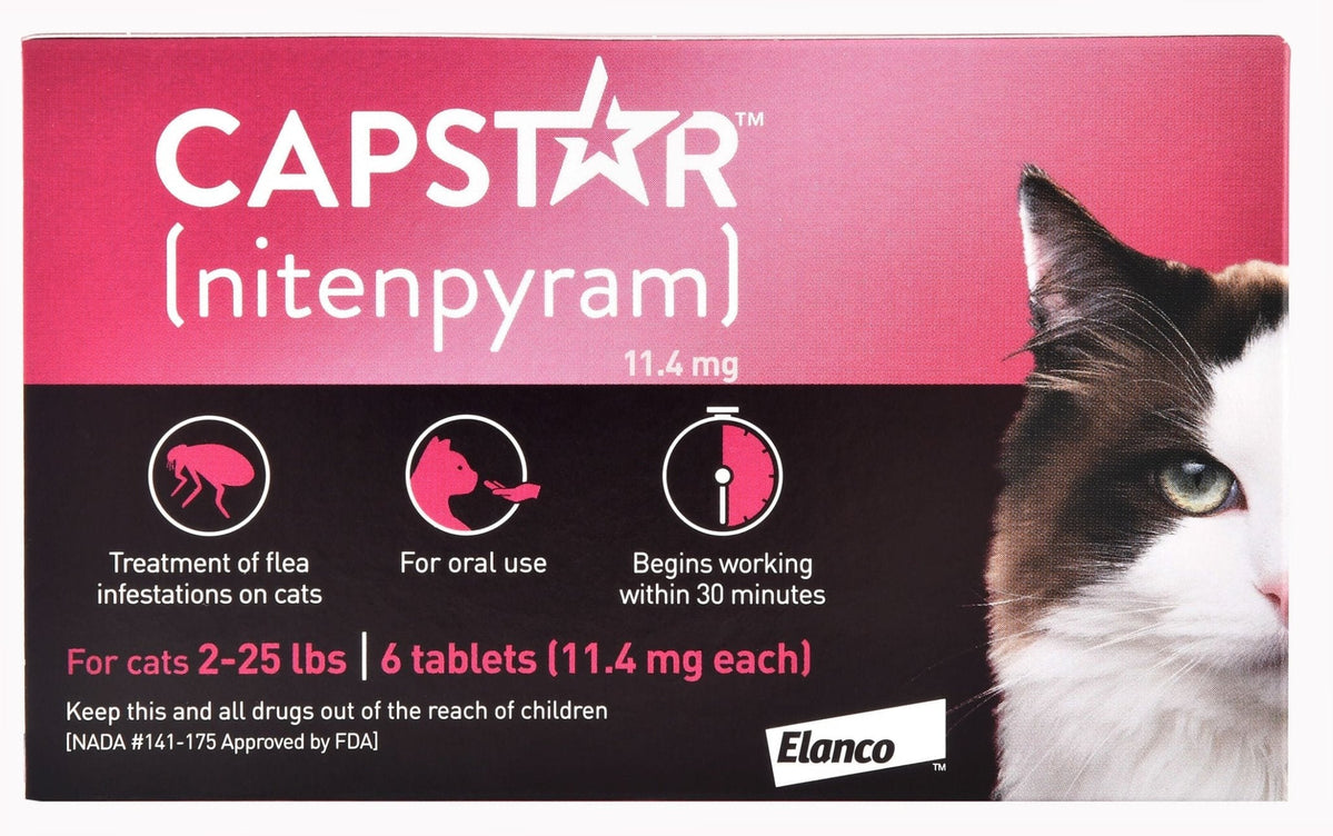 Capstar Flea and Tick Tablet for Cats, 6 count — Lambert Vet Supplies