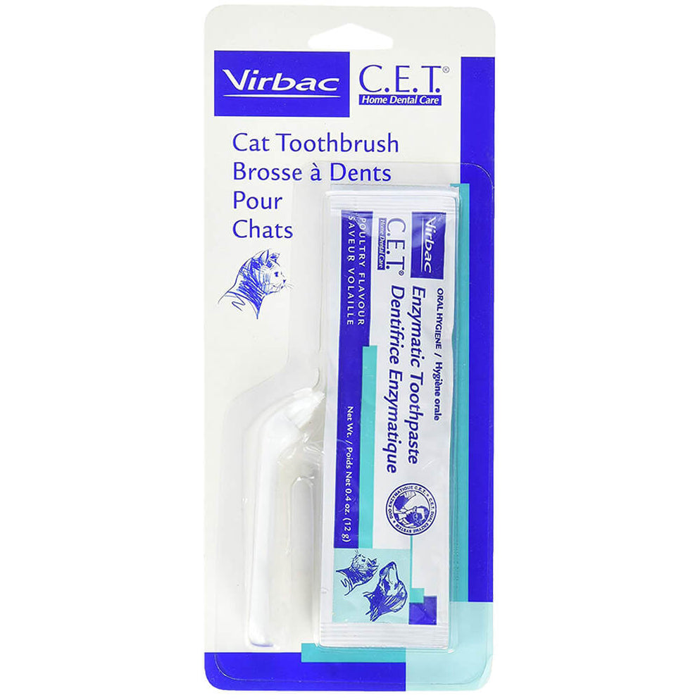 C.E.T. Cat Toothbrush & Poultry Flavored Toothpaste — Lambert Vet Supplies