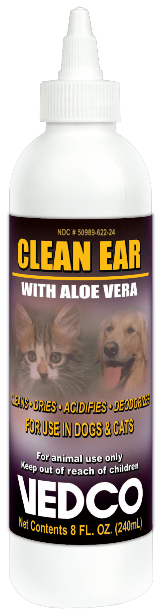 Clean Ear with Aloe Vera for Dogs & Cats, 8 oz — Lambert Vet Supplies