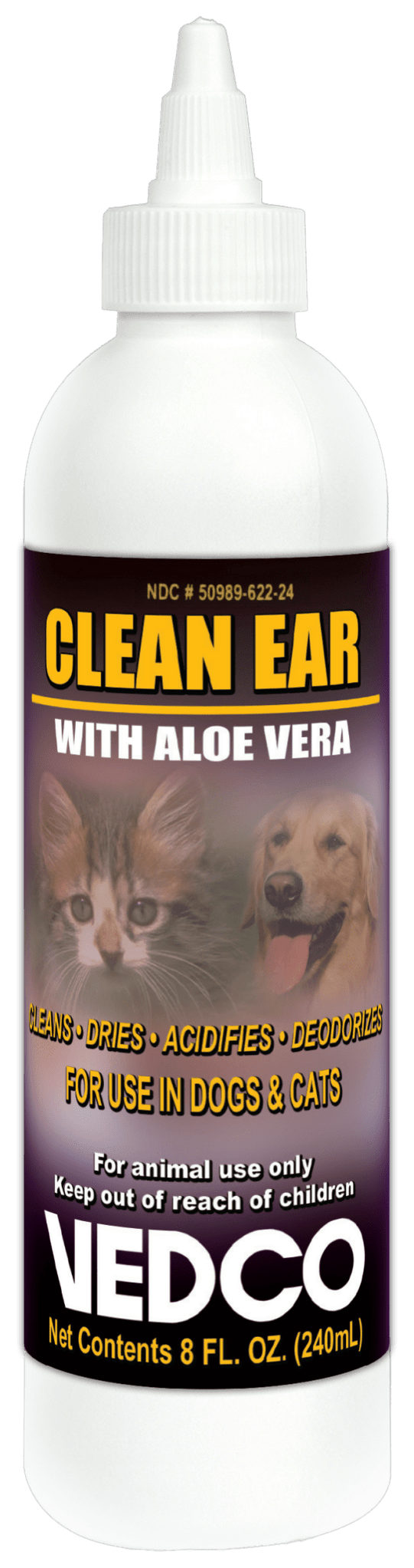 Clean Ear with Aloe Vera for Dogs & Cats, 8 oz — Lambert Vet Supplies