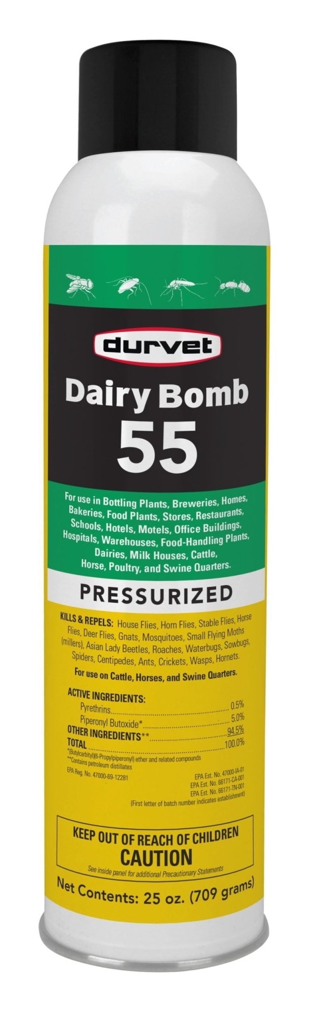 Durvet Dairy Bomb 55 Insecticide for Fly Control, 25 oz — Lambert Vet ...