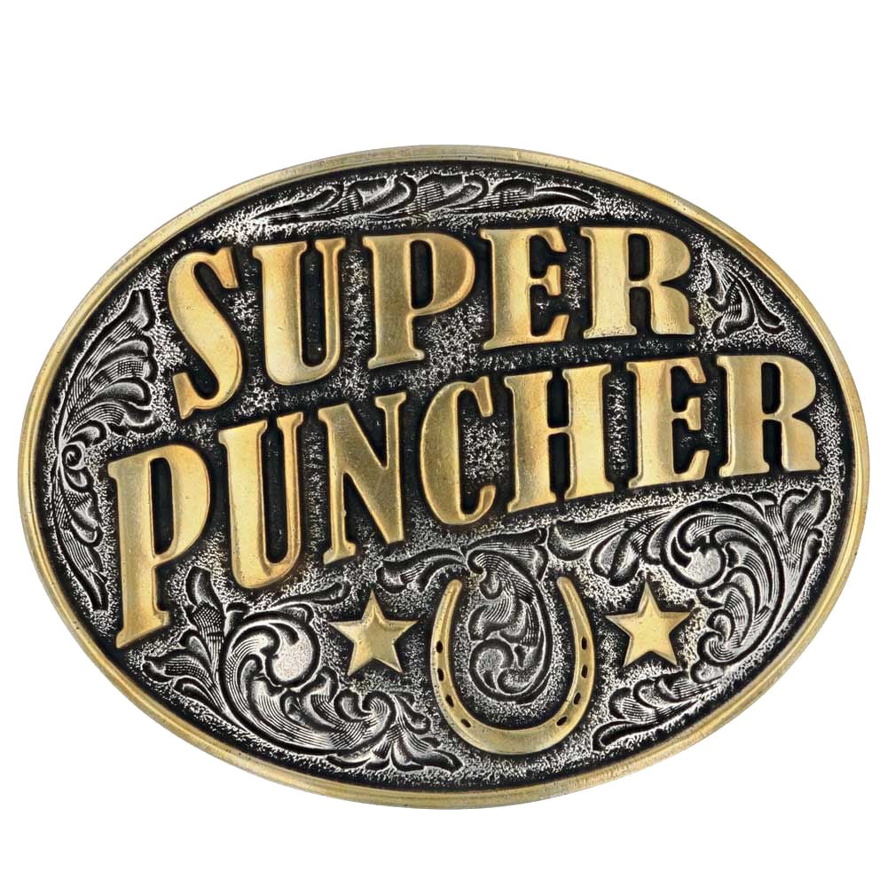 Dale Brisby Super Puncher Attitude Silver-Toned Belt Buckle — Lambert ...