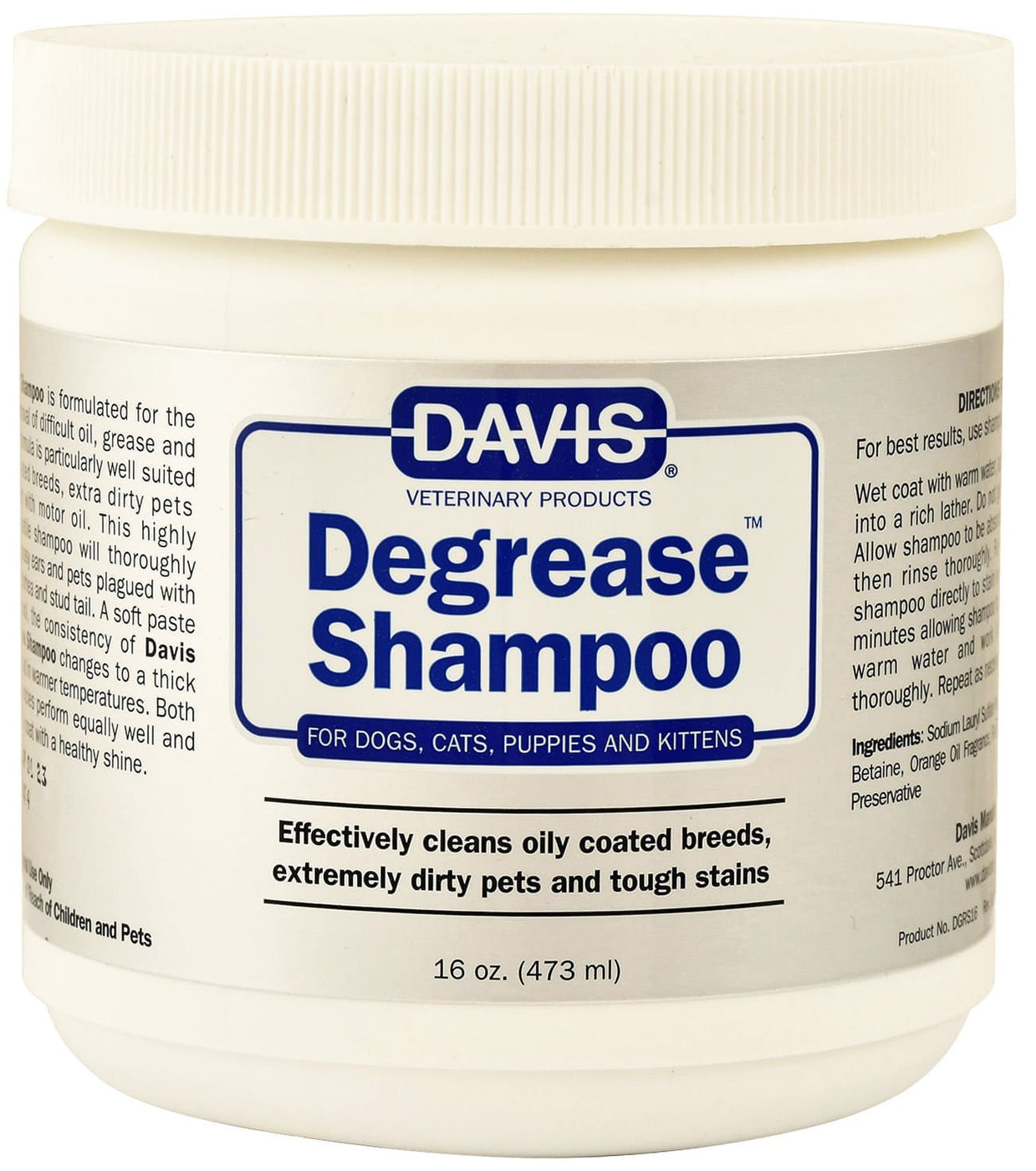 Davis Degrease Pet Shampoo — Lambert Vet Supplies