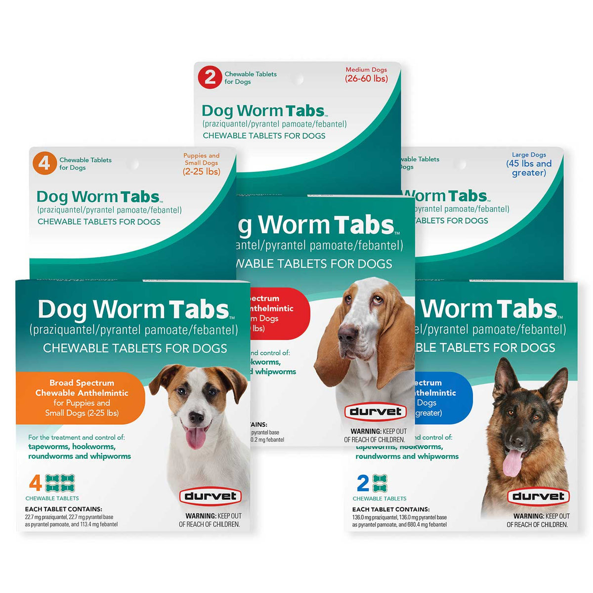 Dog Worm Tabs (Praziquantel/ Pyrantel Pamoate/ Febantel) — Lambert Vet ...