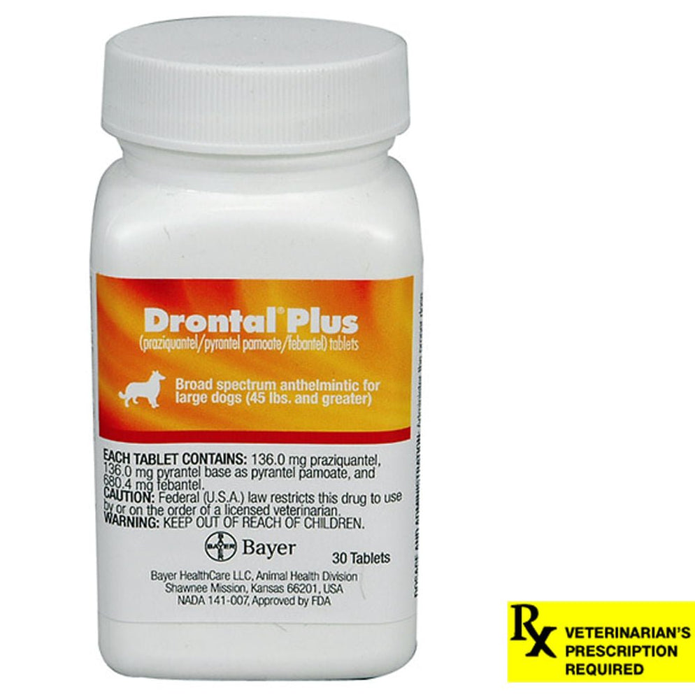 Drontal Plus for Dogs (Praziquantel/ Pyrantel pamoate/ Febantel ...