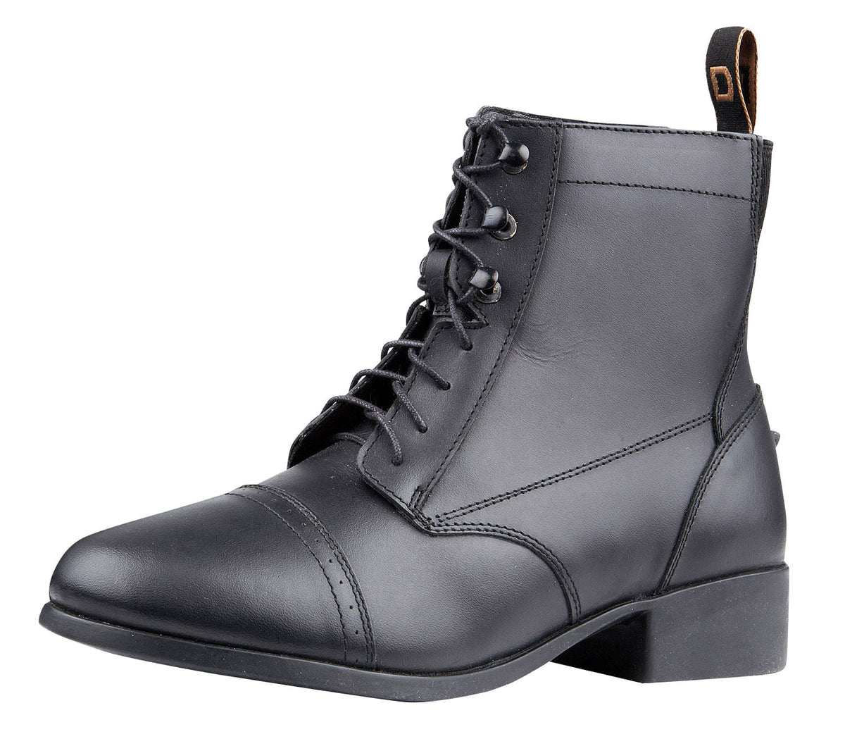 Ladies Dublin Foundation Laced Paddock Boots, Black — Lambert Vet Supplies