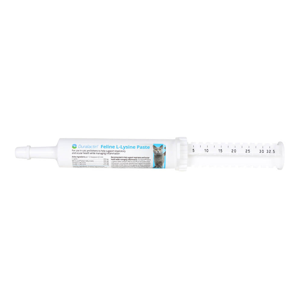 Duralactin Feline L-lysine, 32.5 ml Syringe for Cats — Lambert Vet Supplies