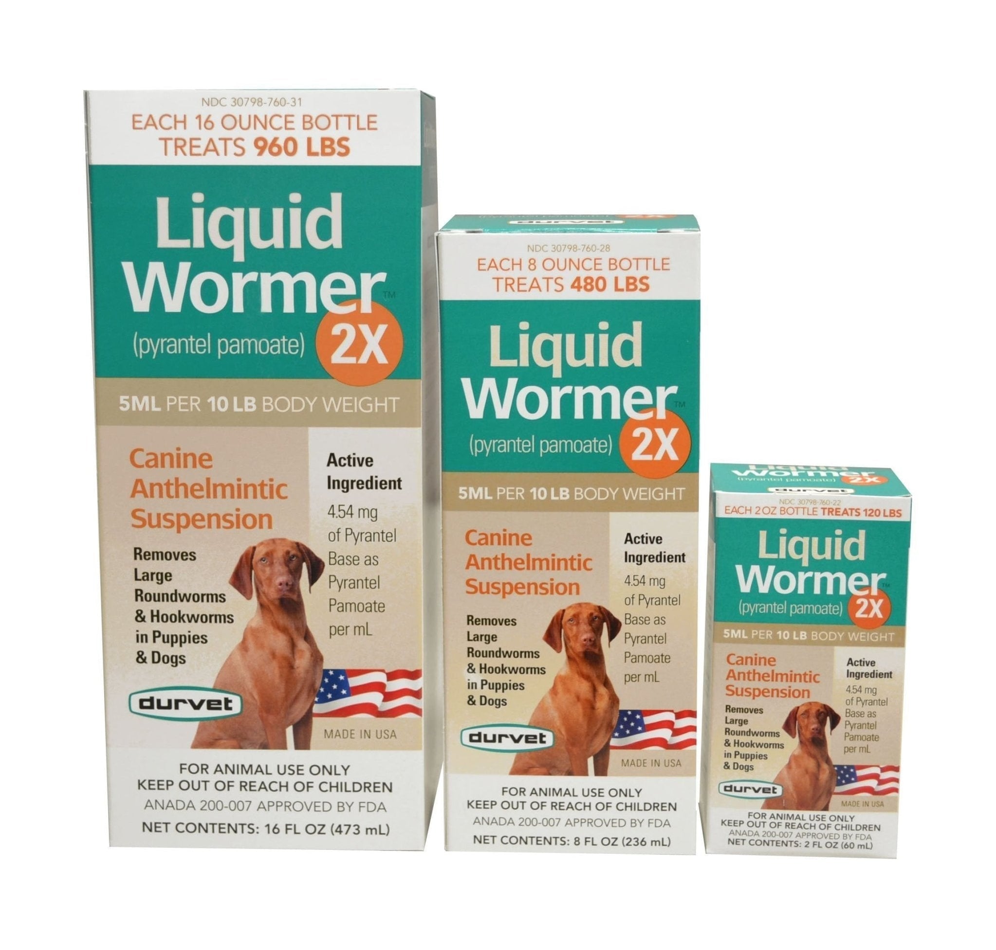 Durvet Liquid Wormer 2X Canine Anthelmintic Suspension — Lambert Vet ...