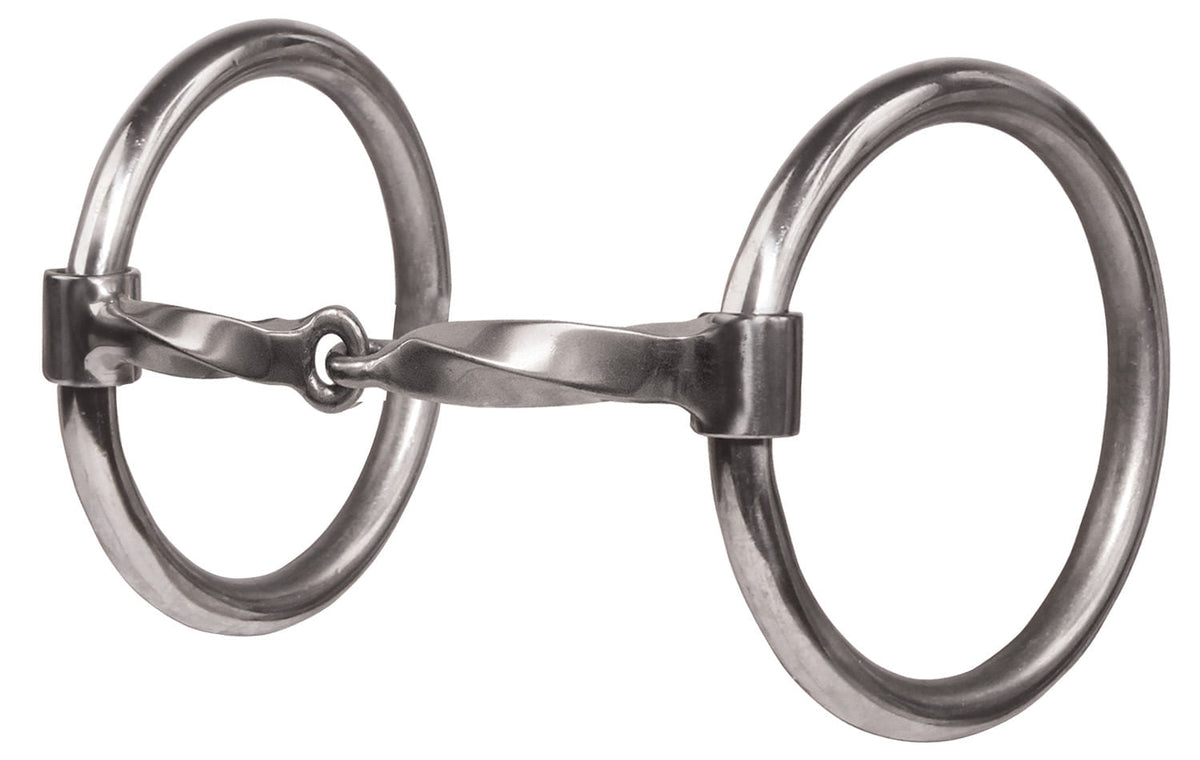 Equisential Loose Ring Slow Twist Snaffle Bit, O-ring — LVS