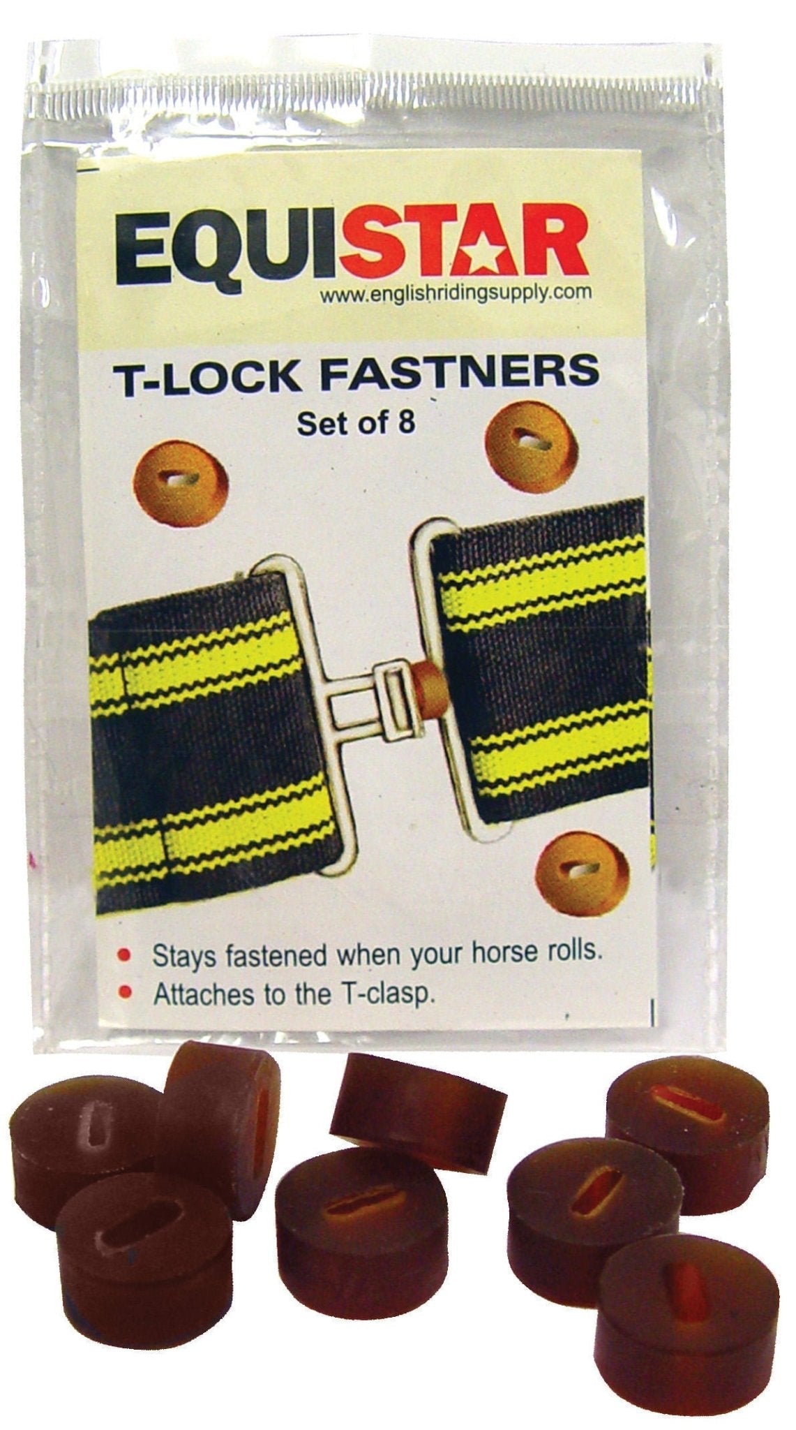 Equistar Surcingle T-Lock Stoppers, 8-pack — Lambert Vet Supplies