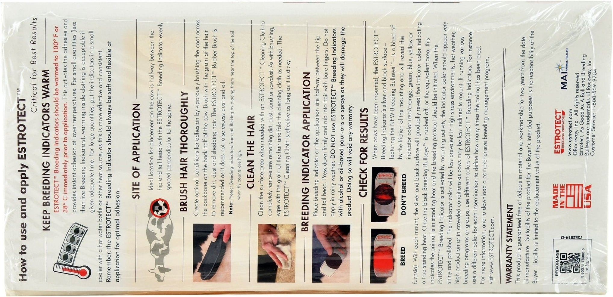 ESTROTECT Patches Breeding Indicator for Cattle — Lambert Vet Supplies