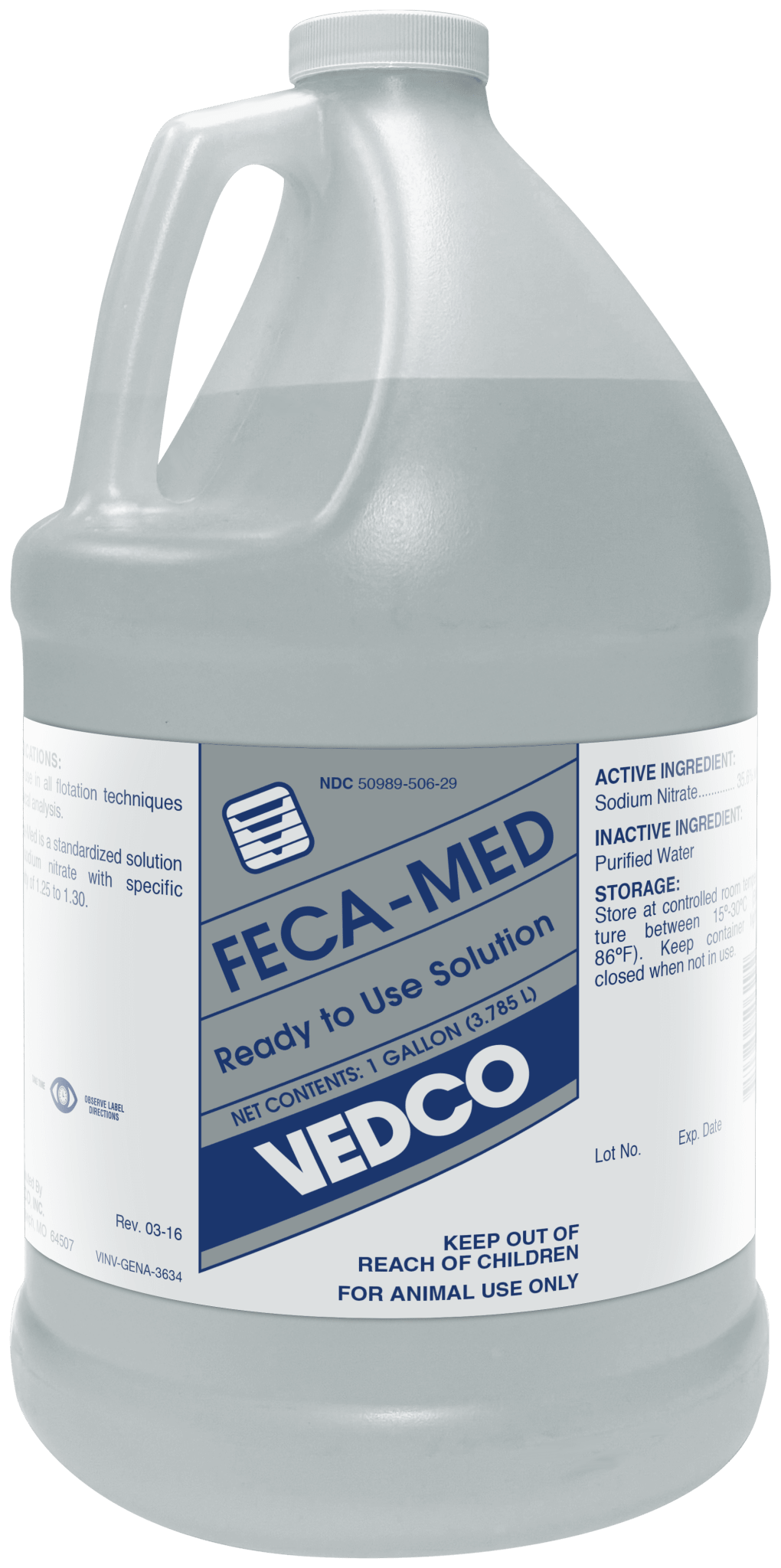 Feca-Med Ready-to-Use Fecal Analysis Solution, 1 gallon — Lambert Vet ...