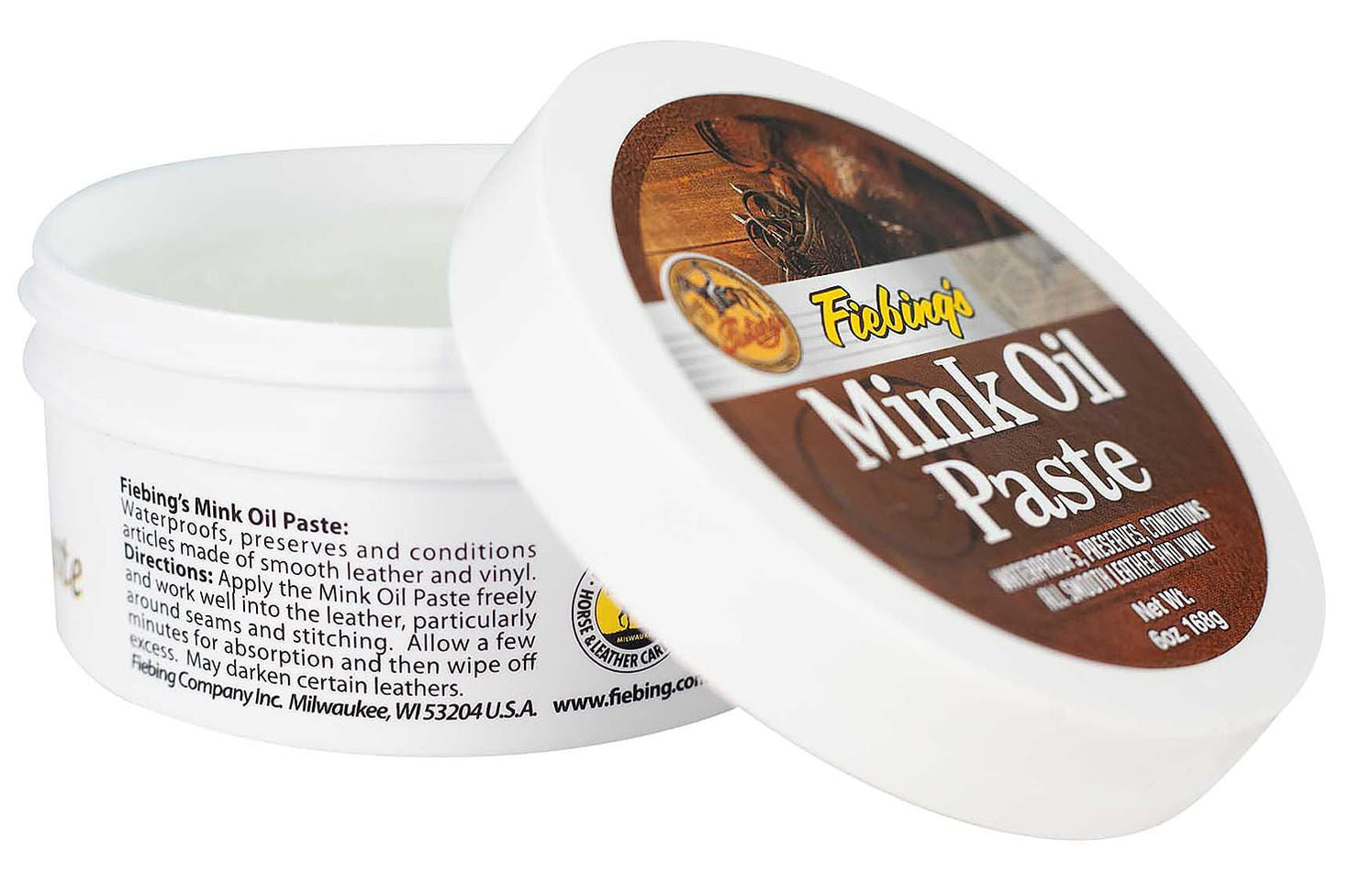 Fiebing's Milk Oil Paste for Leather and Vinyl, 6 oz — Lambert Vet Supplies