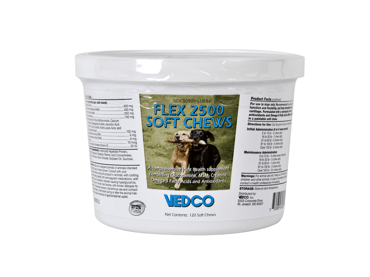 Vedco - Flex 2500 Soft Chews 120ct - — Lambert Vet Supplies