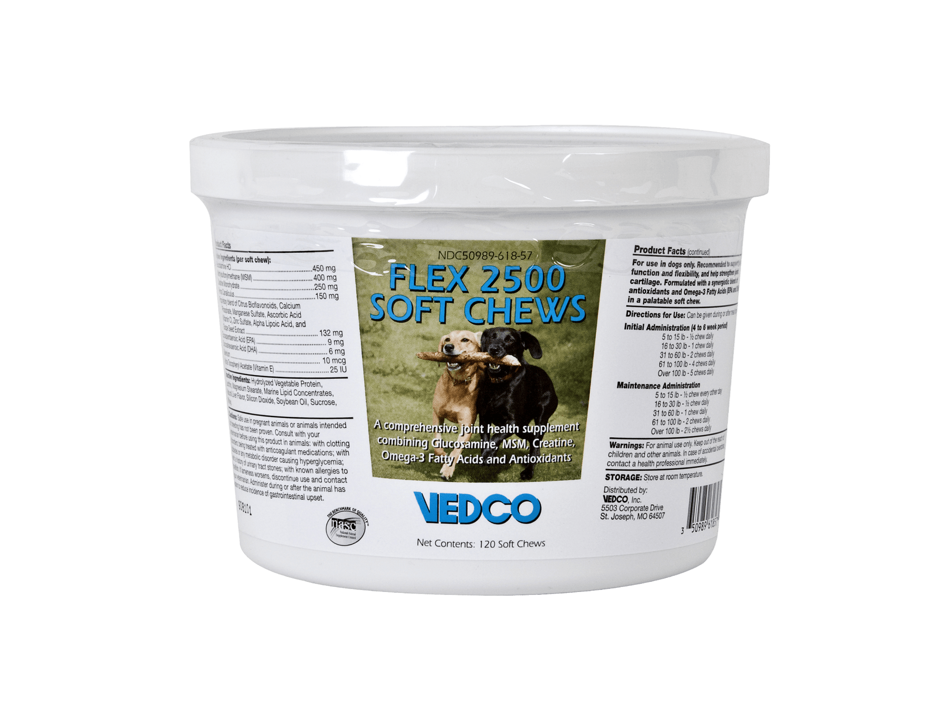Vedco - Flex 2500 Soft Chews 120ct - — Lambert Vet Supplies