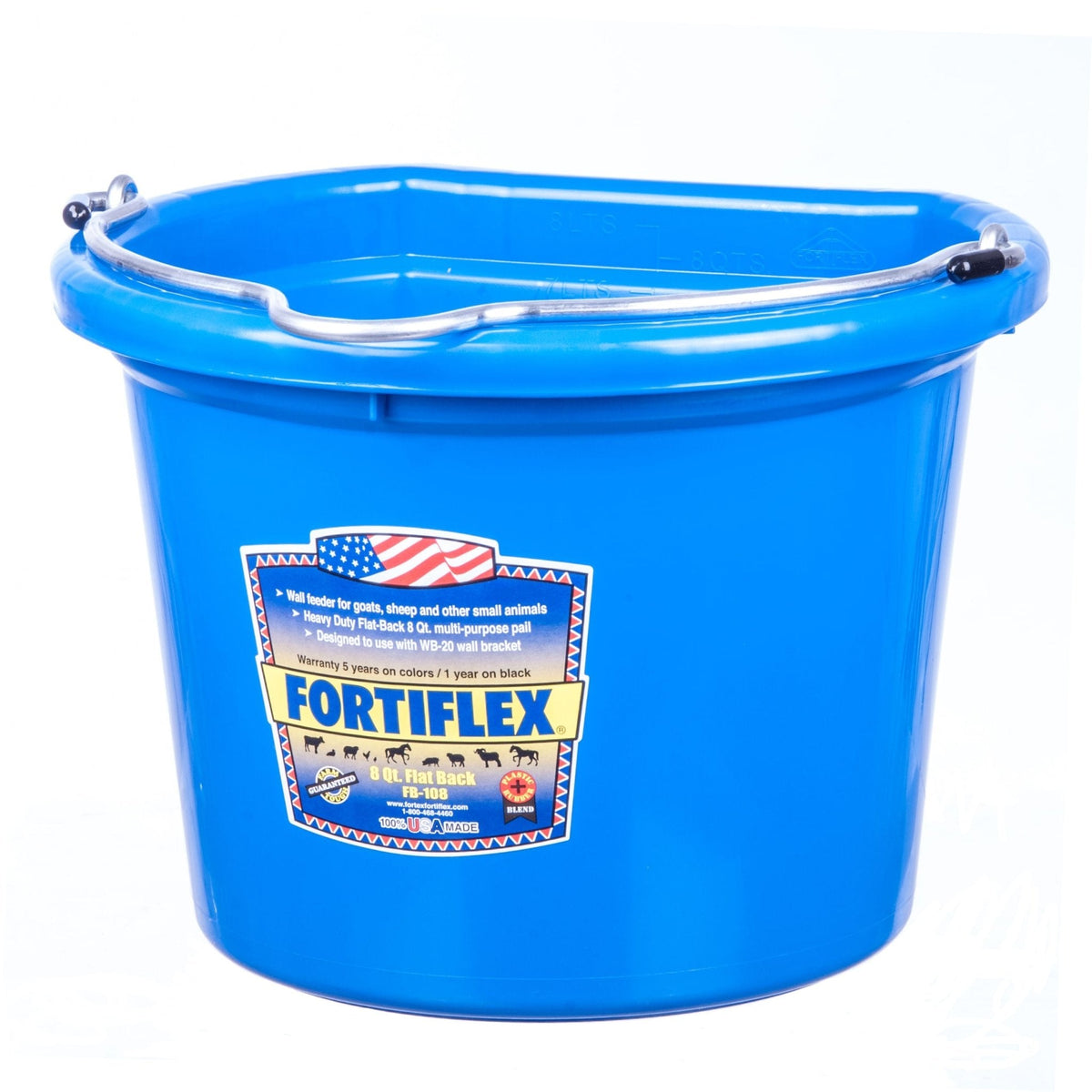 Fortiflex 2 Gallon Flatback Bucket for Livestock — LVS