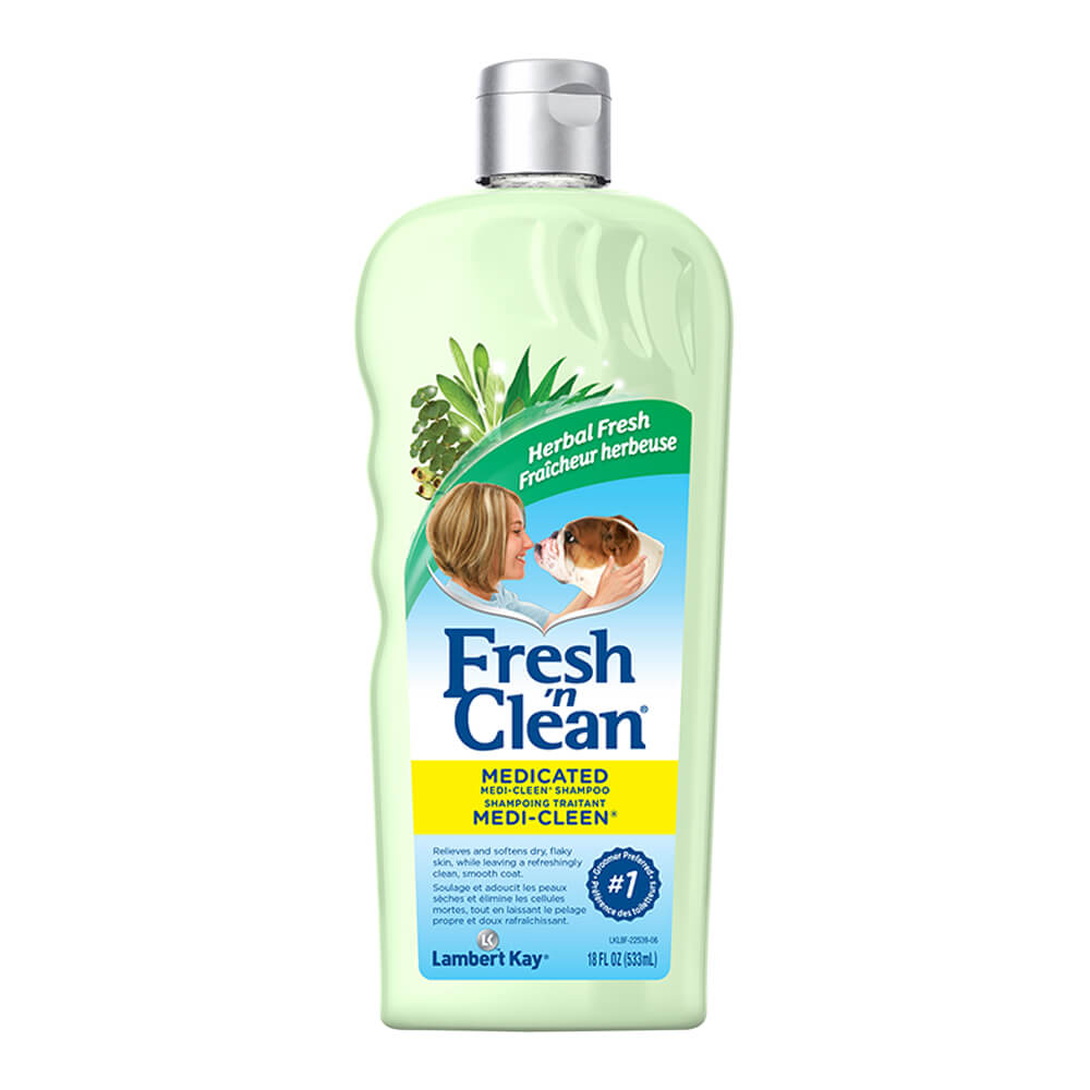 Fresh 'n Clean Medi-Cleen, Dog Shampoo, Herbal Fresh, 18 oz — Lambert ...