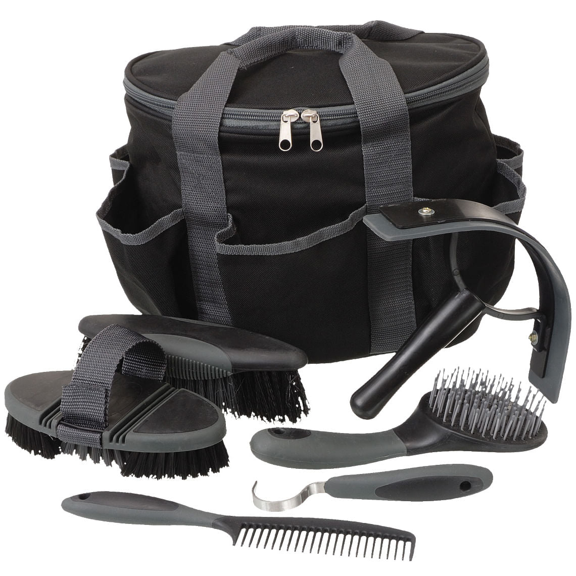 6 Piece Horse Grooming Kit w/ Bag — Lambert Vet Supplies