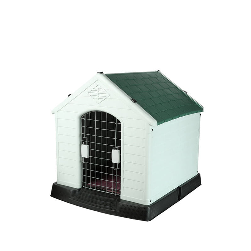 Archstone Pets Green Shingle Roof Dog House — Lambert Vet Supplies