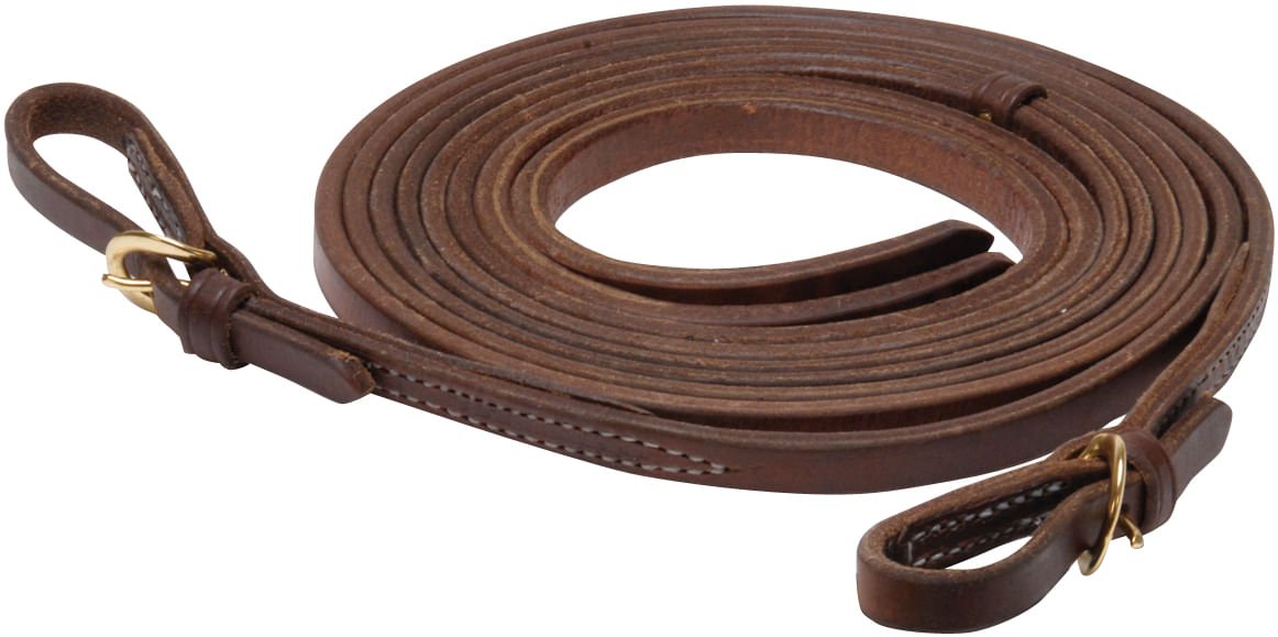 Heavy Oiled Hermann Oak Split Reins with Water Loop Ends — Lambert Vet ...