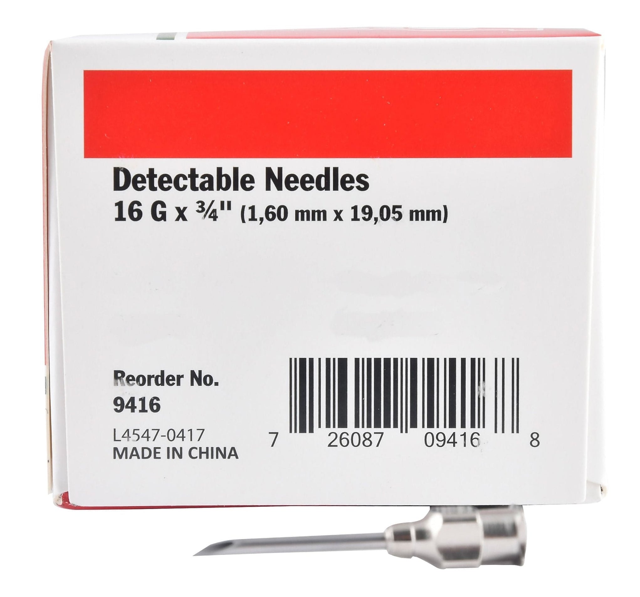 Ideal D3 Detectable Needles, Sold as Box of 100 — LVS