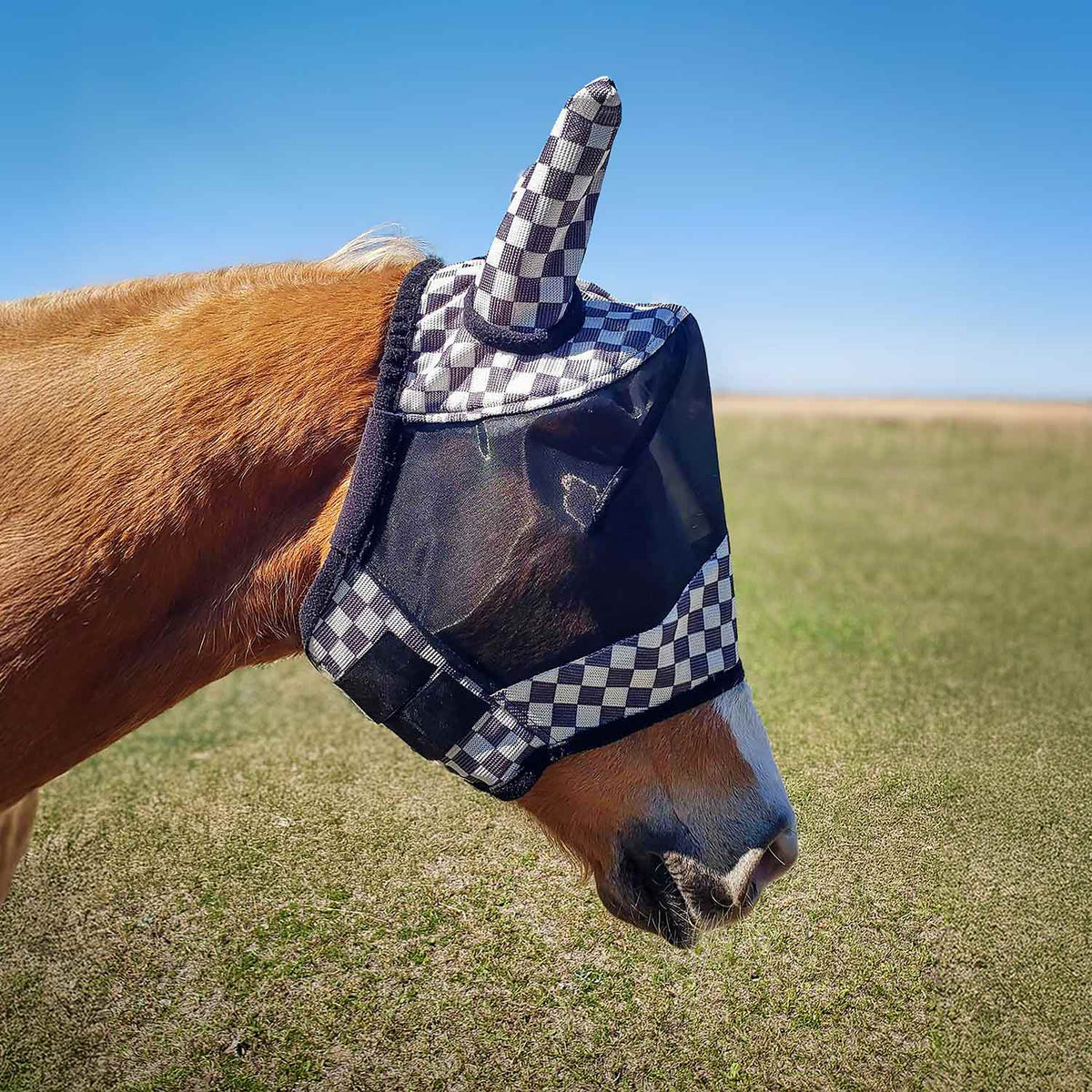 Jeffers Expression Deluxe Mesh Fly Mask with Ears for Horses — Lambert ...