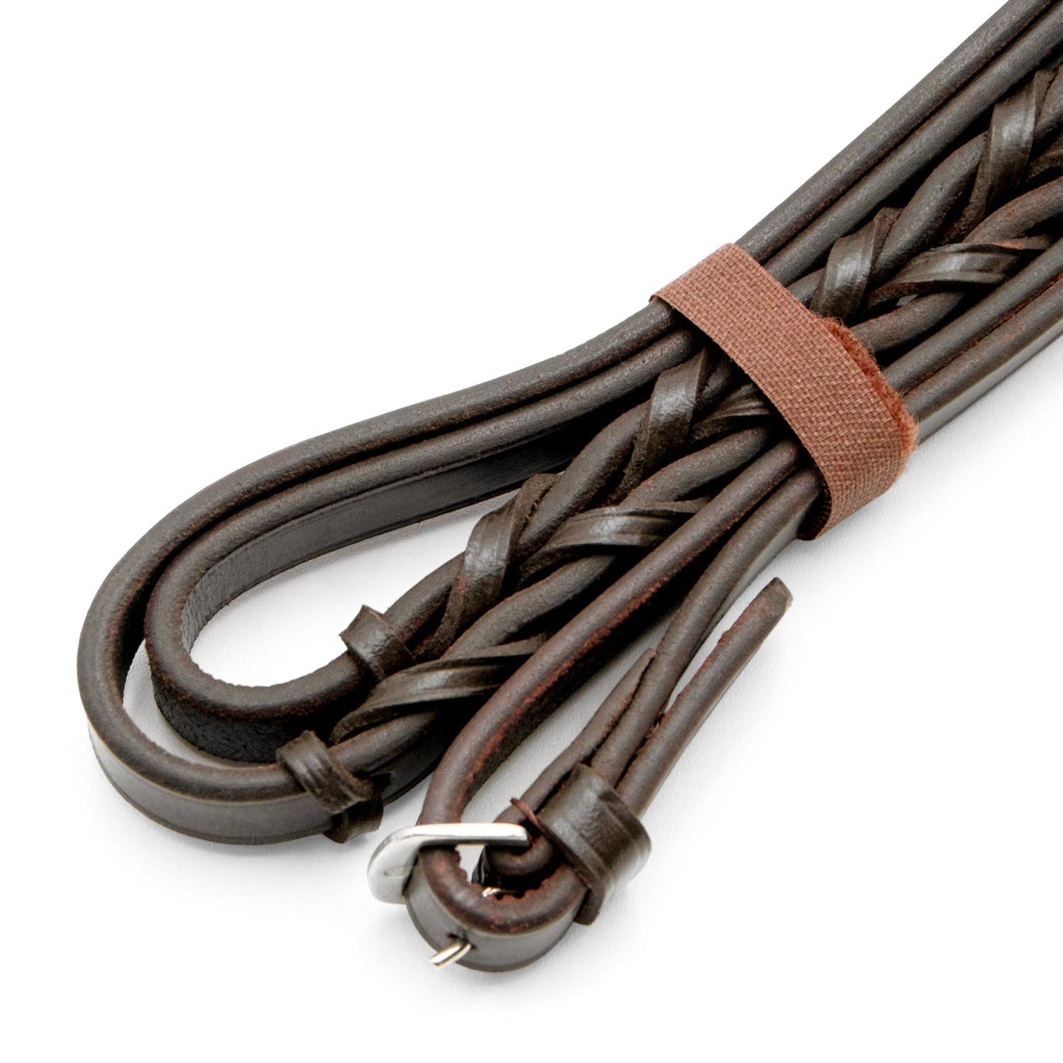 Uniquely English Laced Reins for Horses, Havana — Lambert Vet Supplies