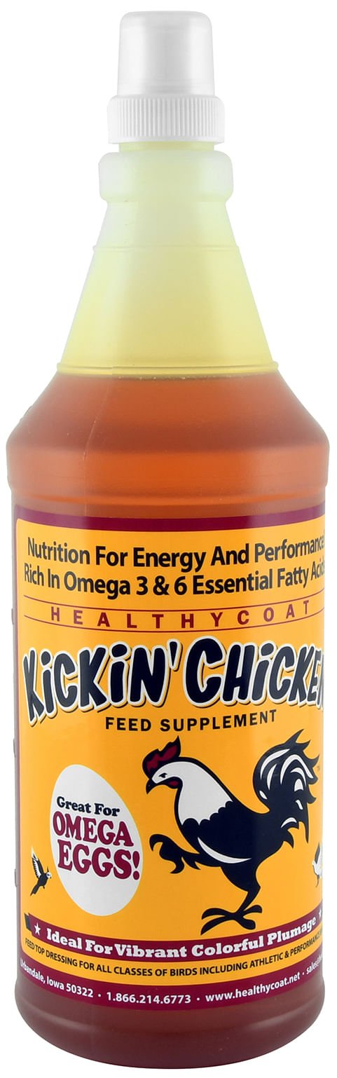 Healthy Coat Kickin' Chicken Feed Supplement with Vitamin E, Omega-3 ...
