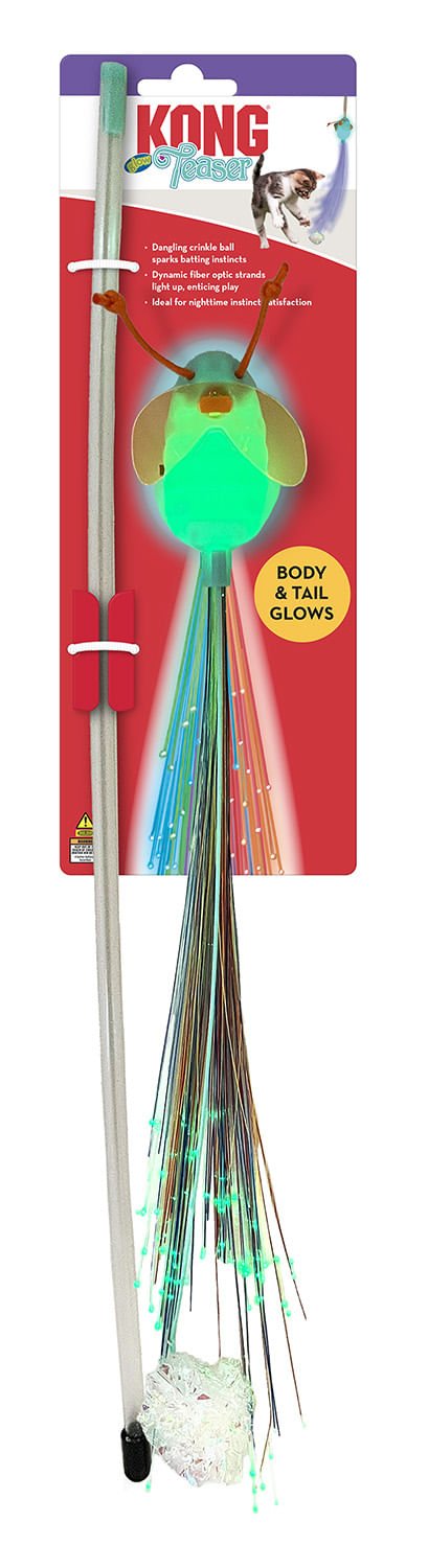 KONG Teaser Glow Firefly Cat Toy — Lambert Vet Supplies