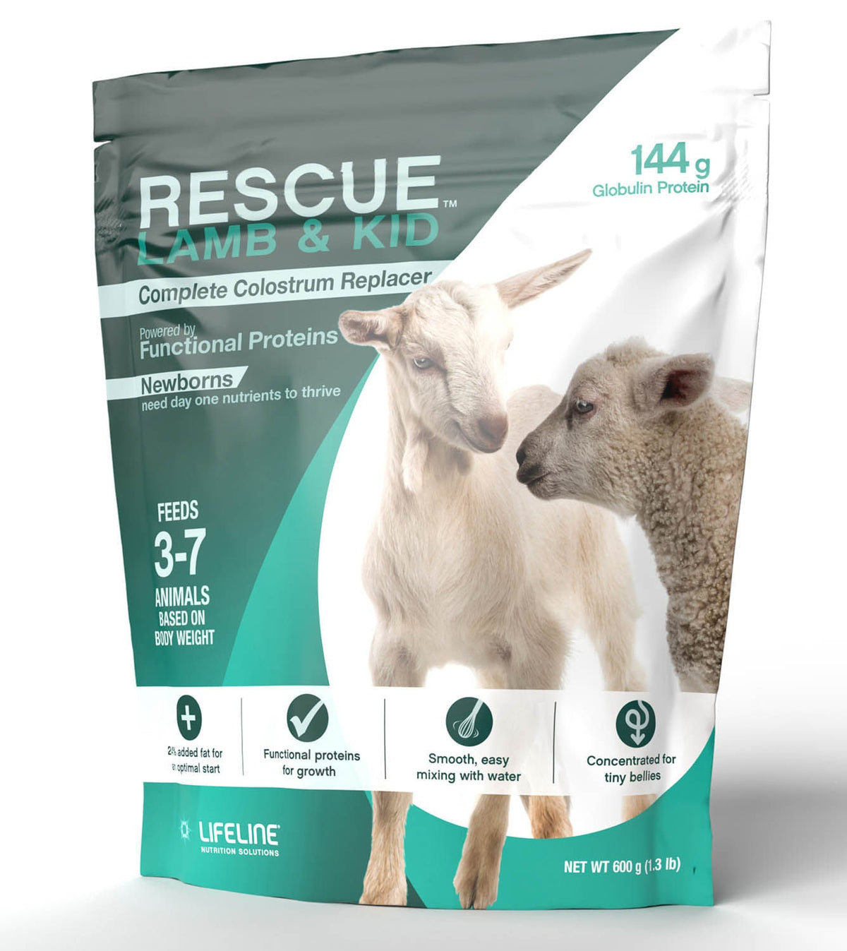 LIFELINE Rescue Lamb & Kid Complete Colostrum Replacer, 1.3 lb ...
