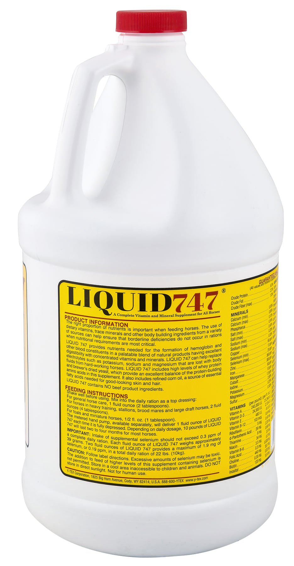 Liquid 747 Horse Feed High Vitamin Supplement, gallon — Lambert Vet ...